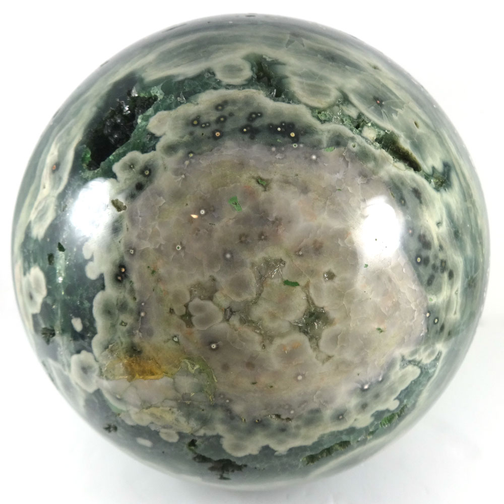 Large Orbicular Jasper Sphere